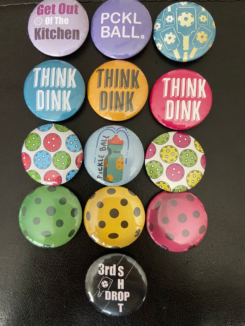 PICKLEBALL BUTTONS Variety Pack - Etsy
