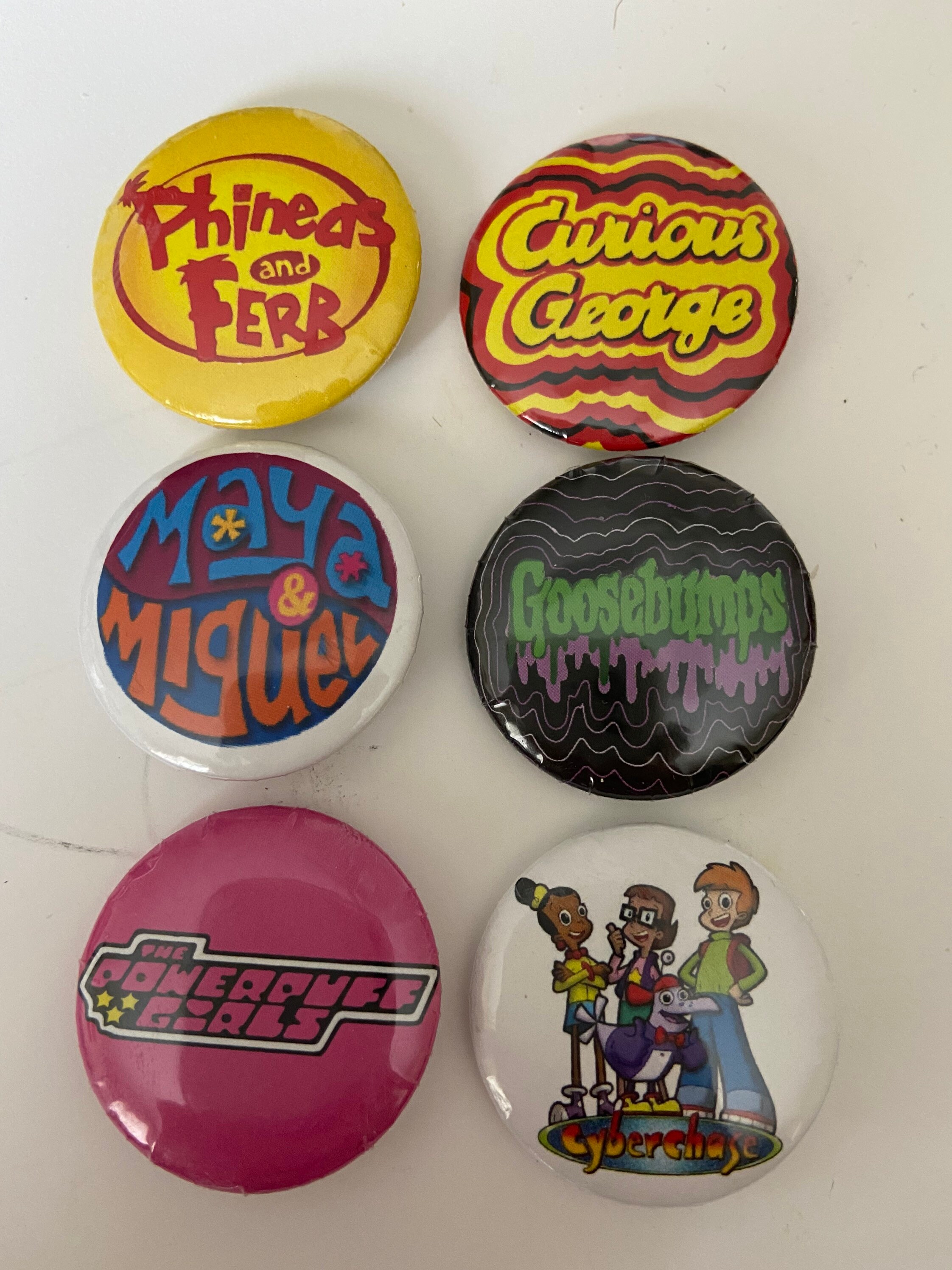 PBS and NOSTALGIC Cartoons From Our Childhood Button Pack Gift Set Mix ...