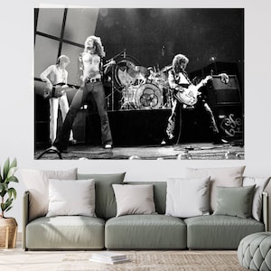 Extra Large Led Zeppelin Canvas Wall Art - Etsy UK