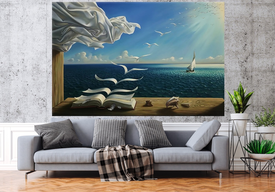 Salvador Dali Back to Birds, Dali Wall Art, Extra Large Wall Art ...