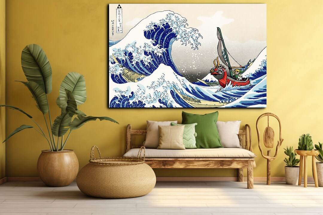 The Legend of Zelda Windwaker the Great Wave off Kanagawa, Legend of ...