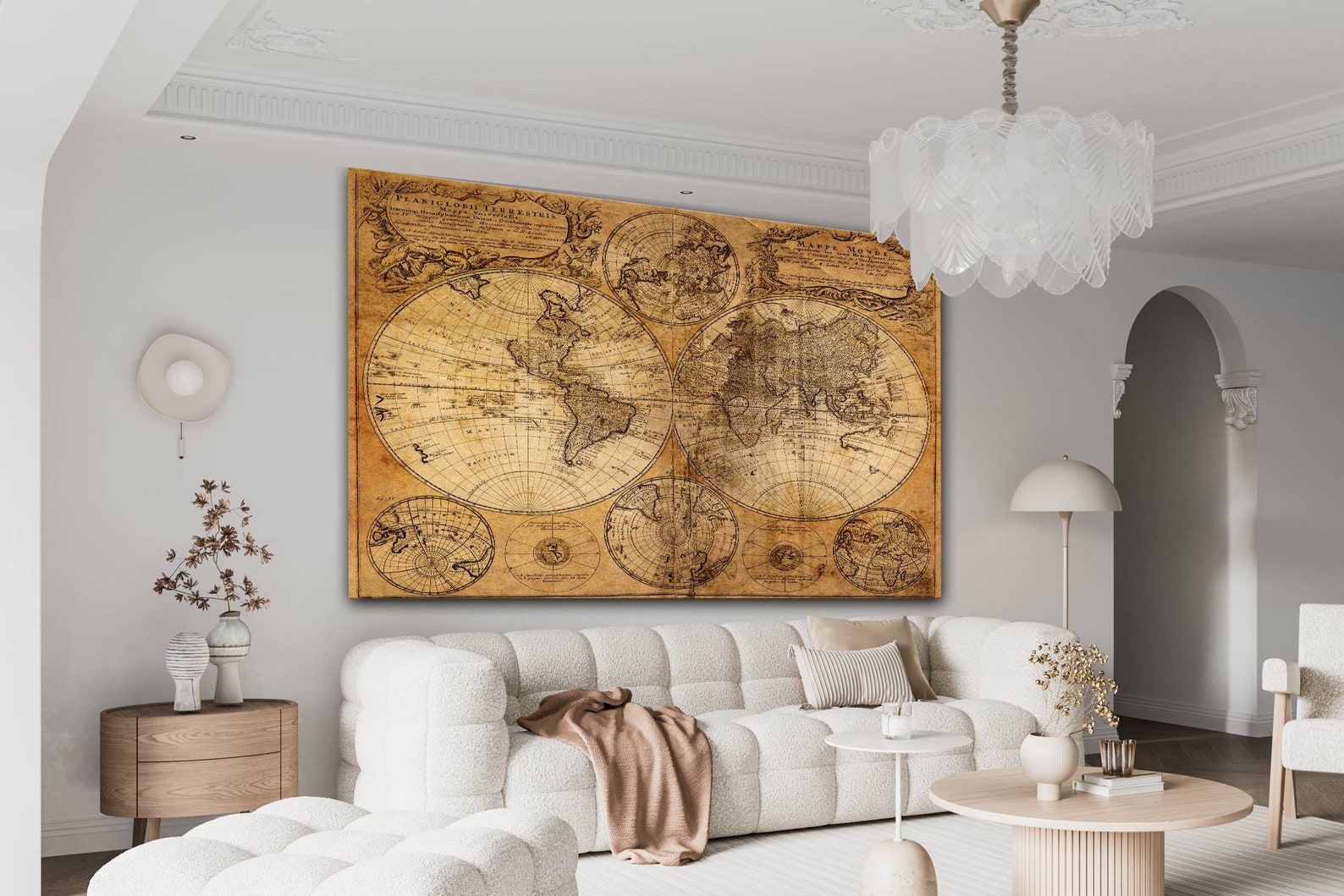 World Map Canvas, Vintage World Map, Old World Map, Worl Map Canvas ...