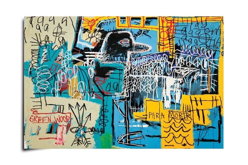 Jean Michel Basquiat Bird Wall Art the Strokes Album Cover - Etsy