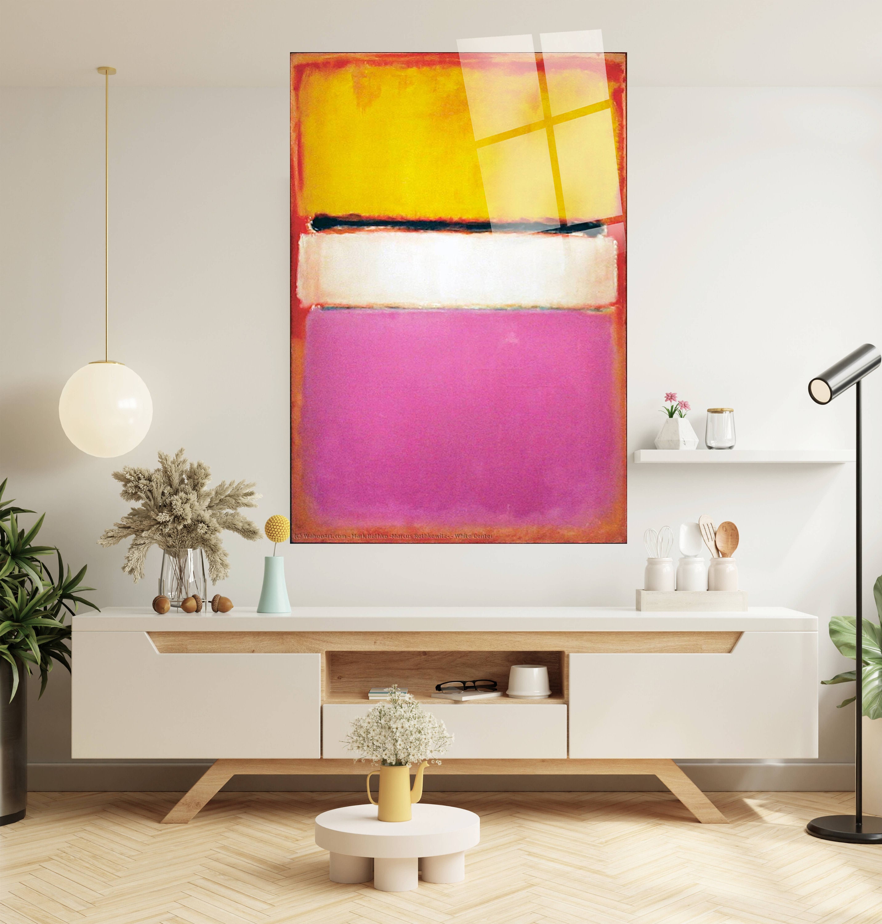 Mark Rothko White Center, Mark Rothko Print, Mid Century Modern Wall ...