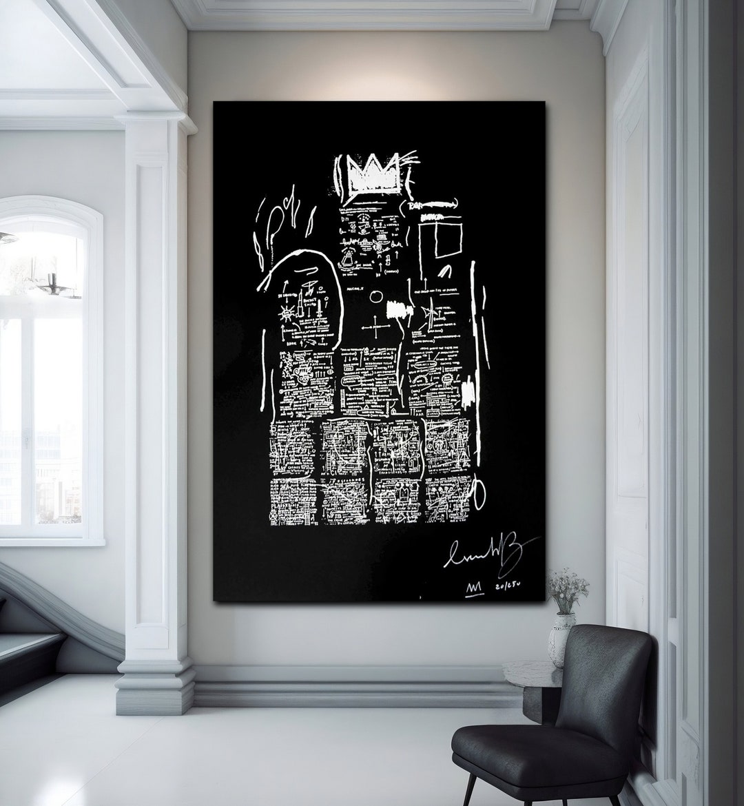Jean Michel Basquiat Tuxedo, Basquiat Wall Art, Basquiat Poster, Basquiat Canvas Print, Street ...