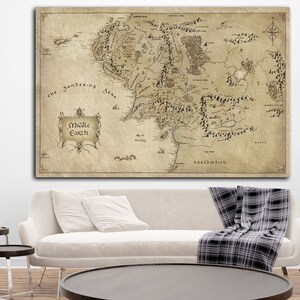 Lord of the Ring Map, Map of Middle Earth, Iconic Movive Scenes, Lotr ...