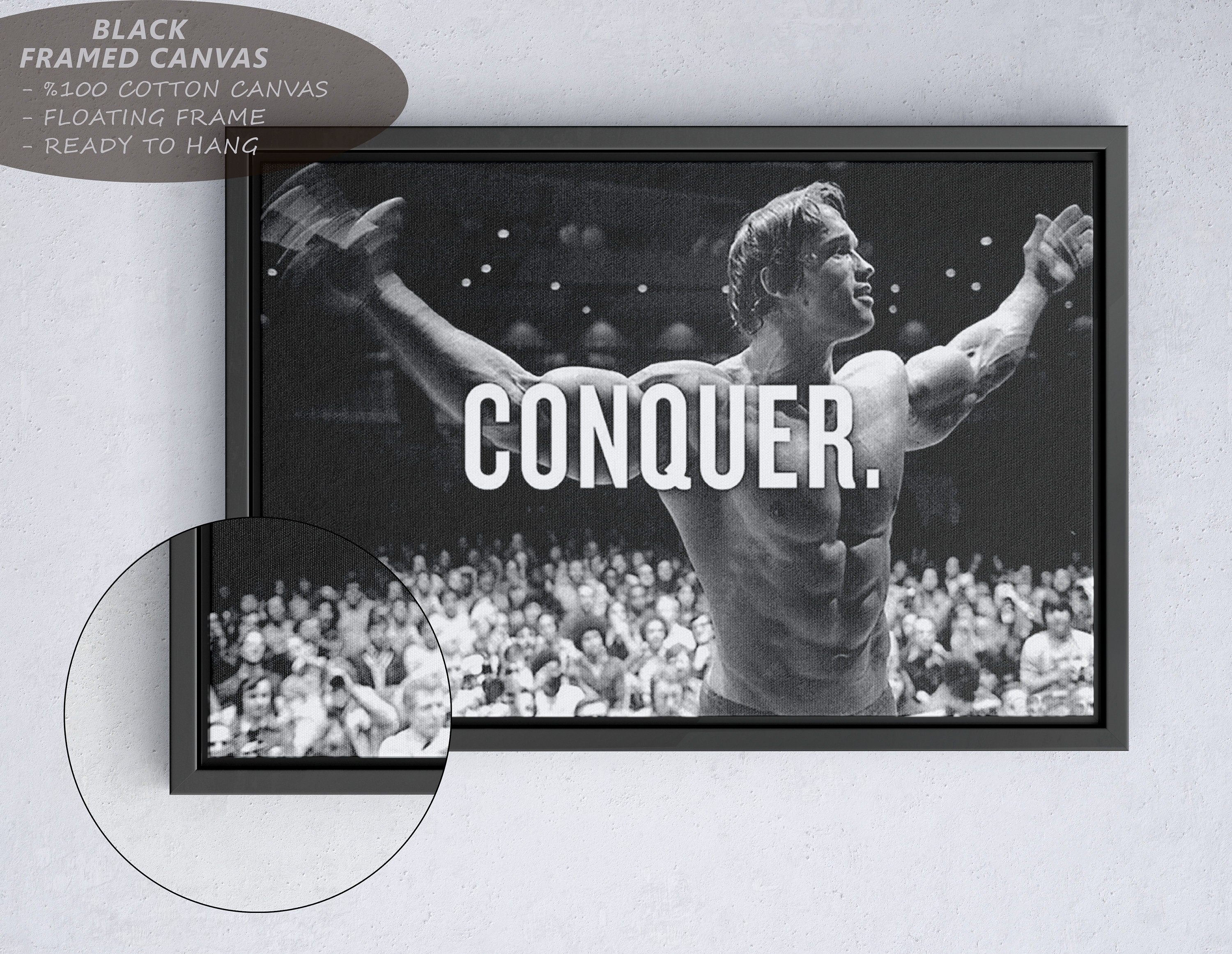 Arnold Schwarzenegger Conquer Poster, Schwarzenegger Motivational ...