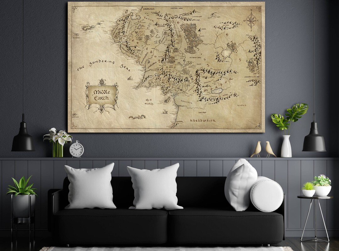 Lord of the Ring Map, Map of Middle Earth, Iconic Movive Scenes, Lotr ...