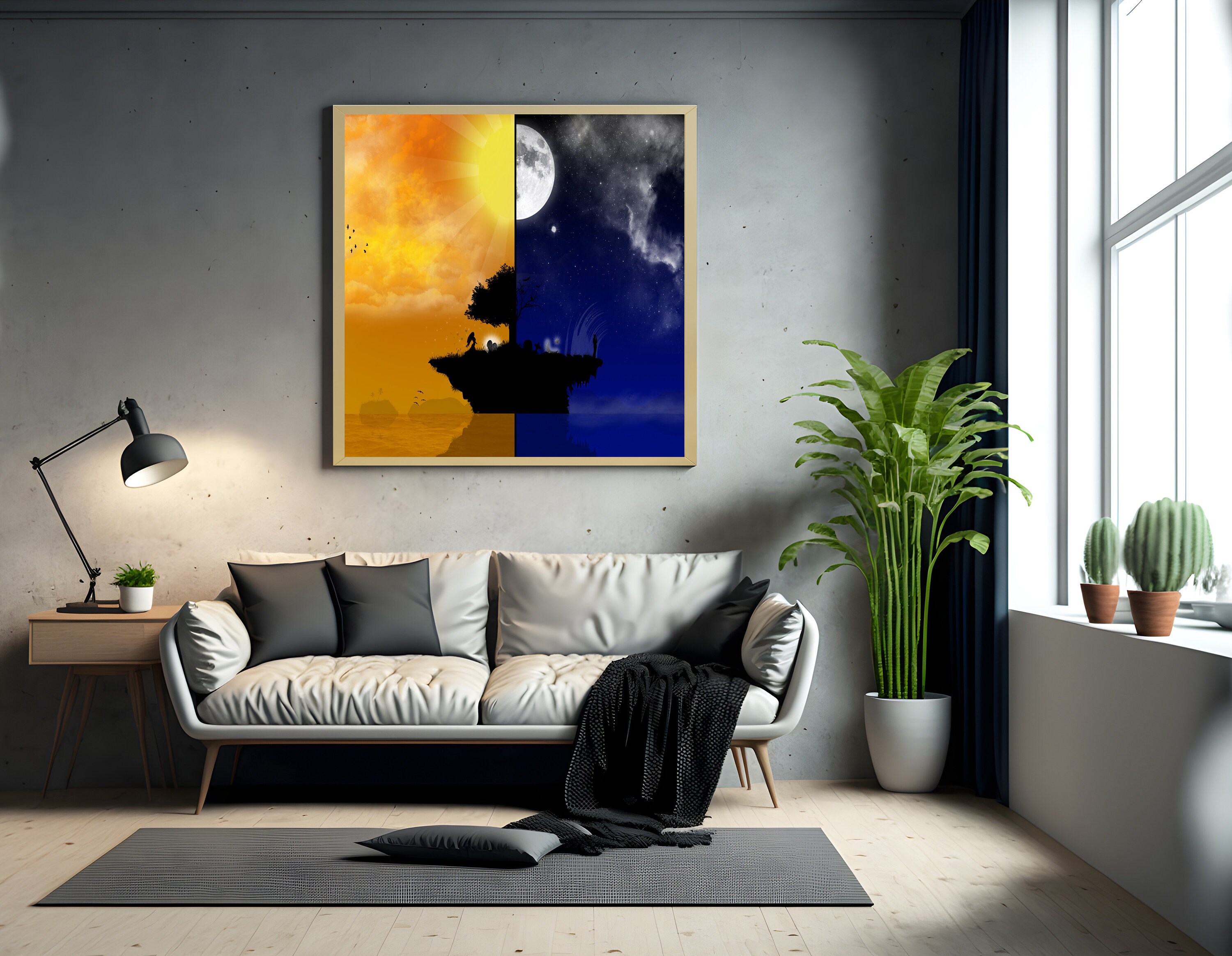 Two Sides of Life Abstract Wall Art Giclee Prints Wall Decor - Etsy