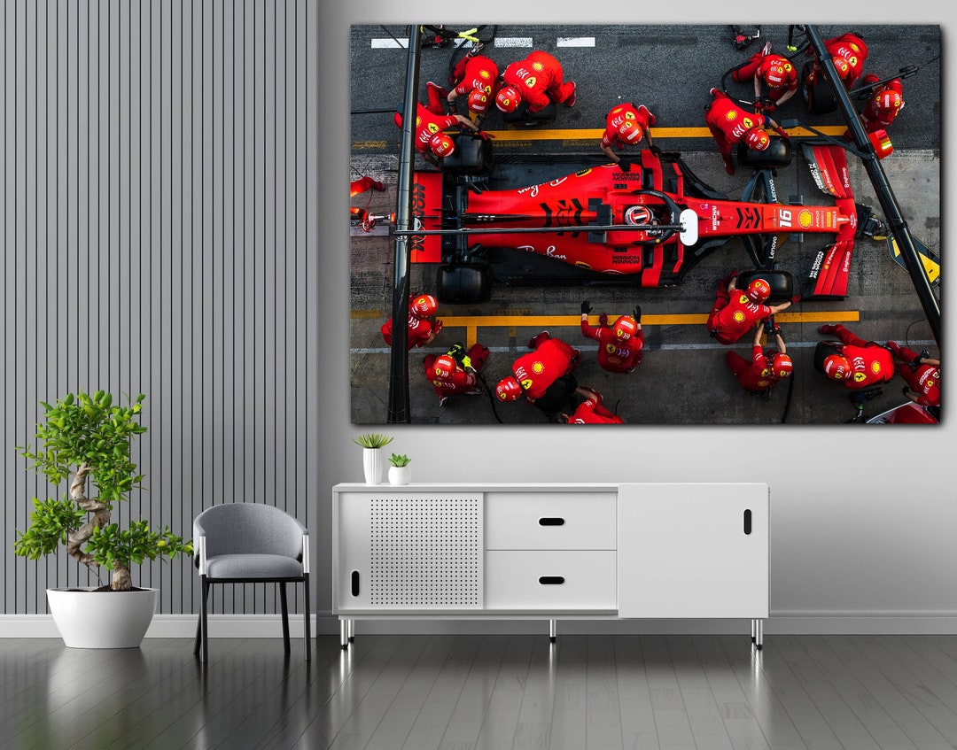 Charles Lecler Formula 1 Wall Art, Ferrari Pit Stop Formula Poster ...