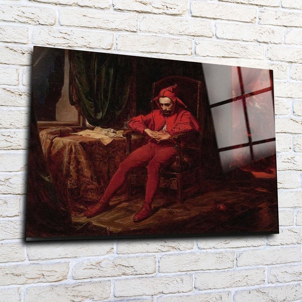 Sad Jester Painting - Etsy