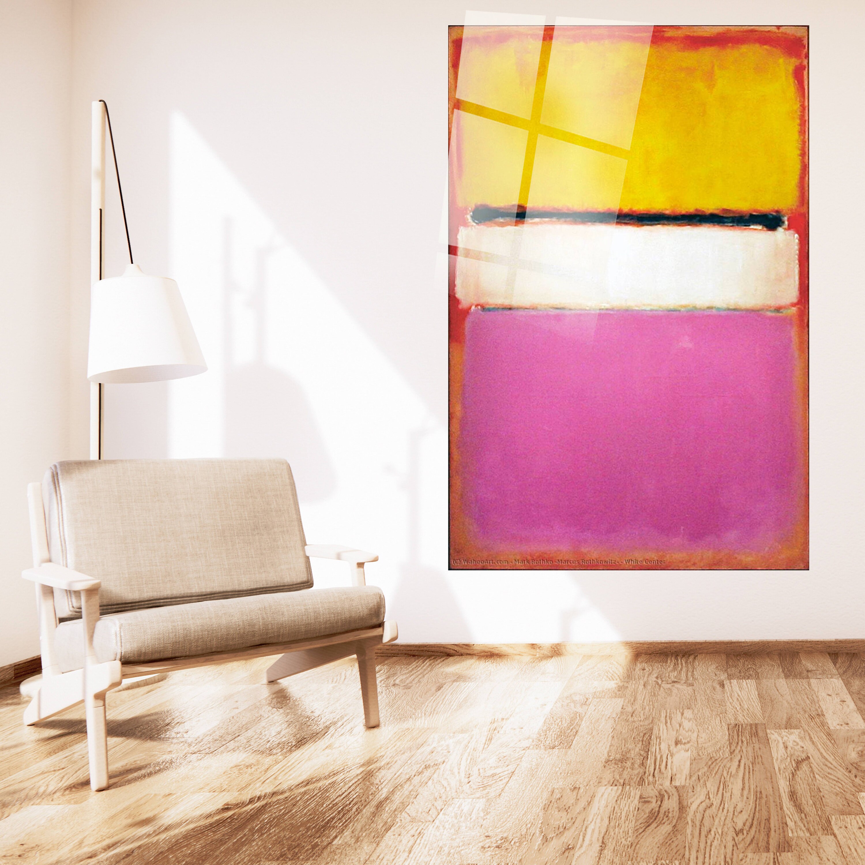 Mark Rothko White Center, Mark Rothko Print, Mid Century Modern Wall ...