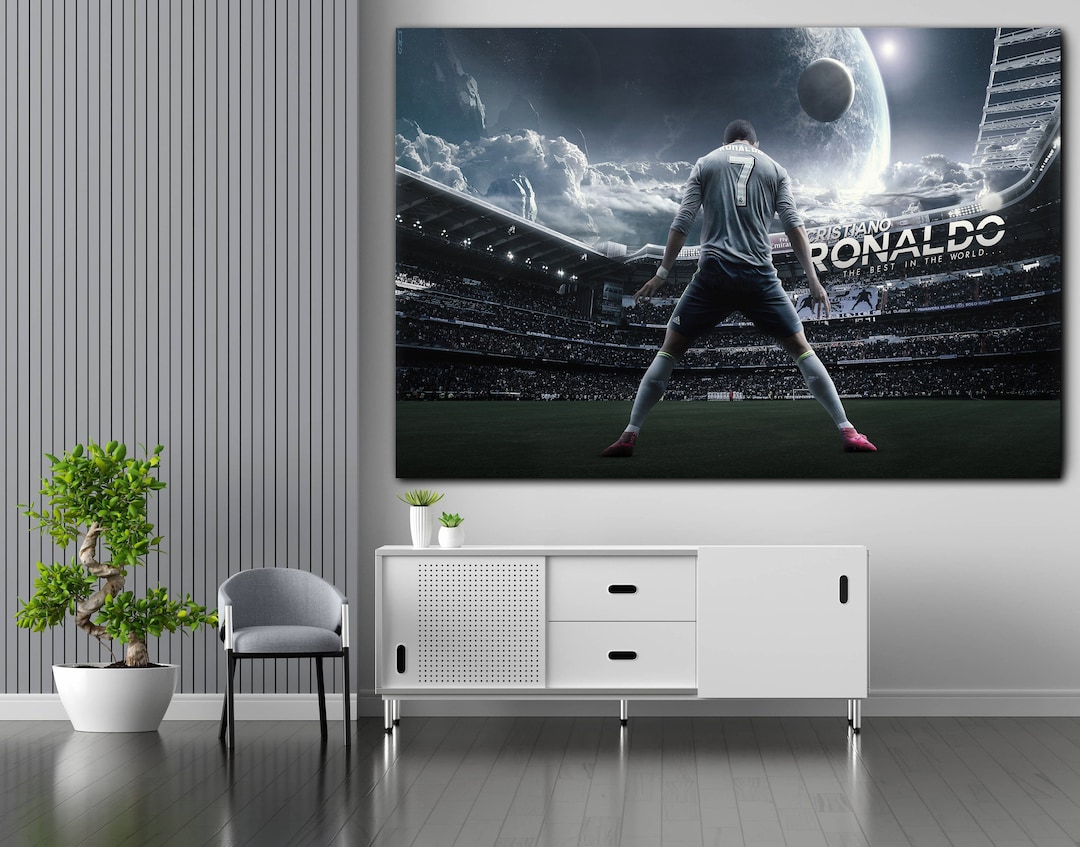 Ronaldo Poster, Ronaldo Goal Celebration, Bedroom Wall Decor, Football ...