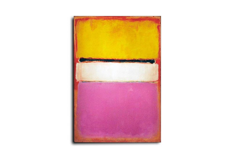 Mark Rothko White Center, Mark Rothko Print, Mid Century Modern Wall ...