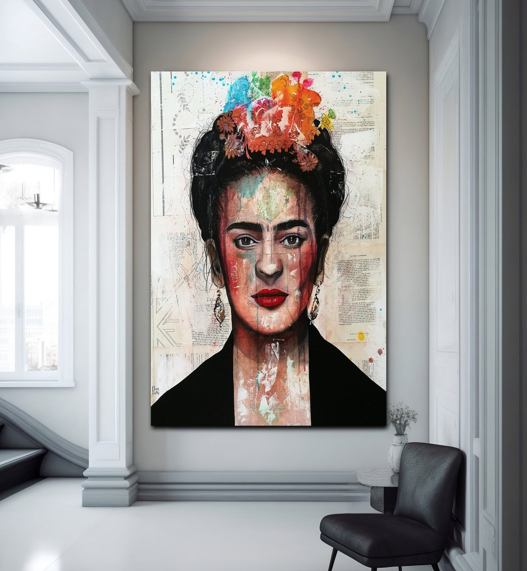 Frida Kahlo Portrait, Frida Kahlo Art, Frida Kahlo Wall Art, Frida ...