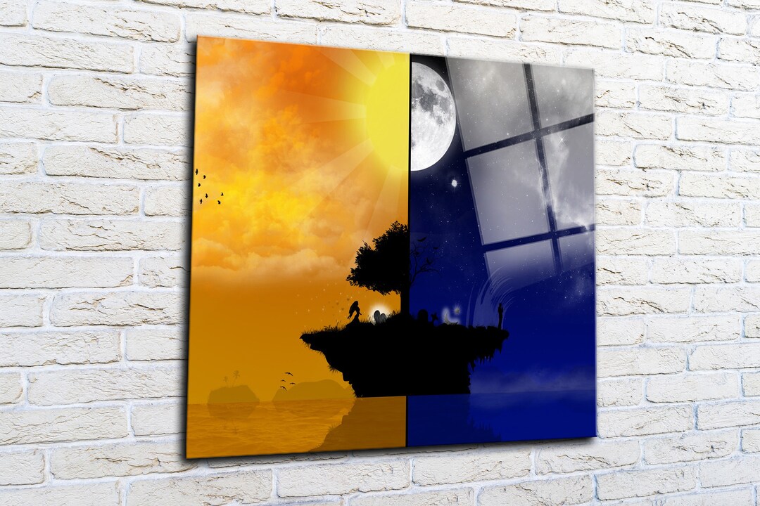 Two Sides of Life Abstract Wall Art Giclee Prints Wall Decor - Etsy