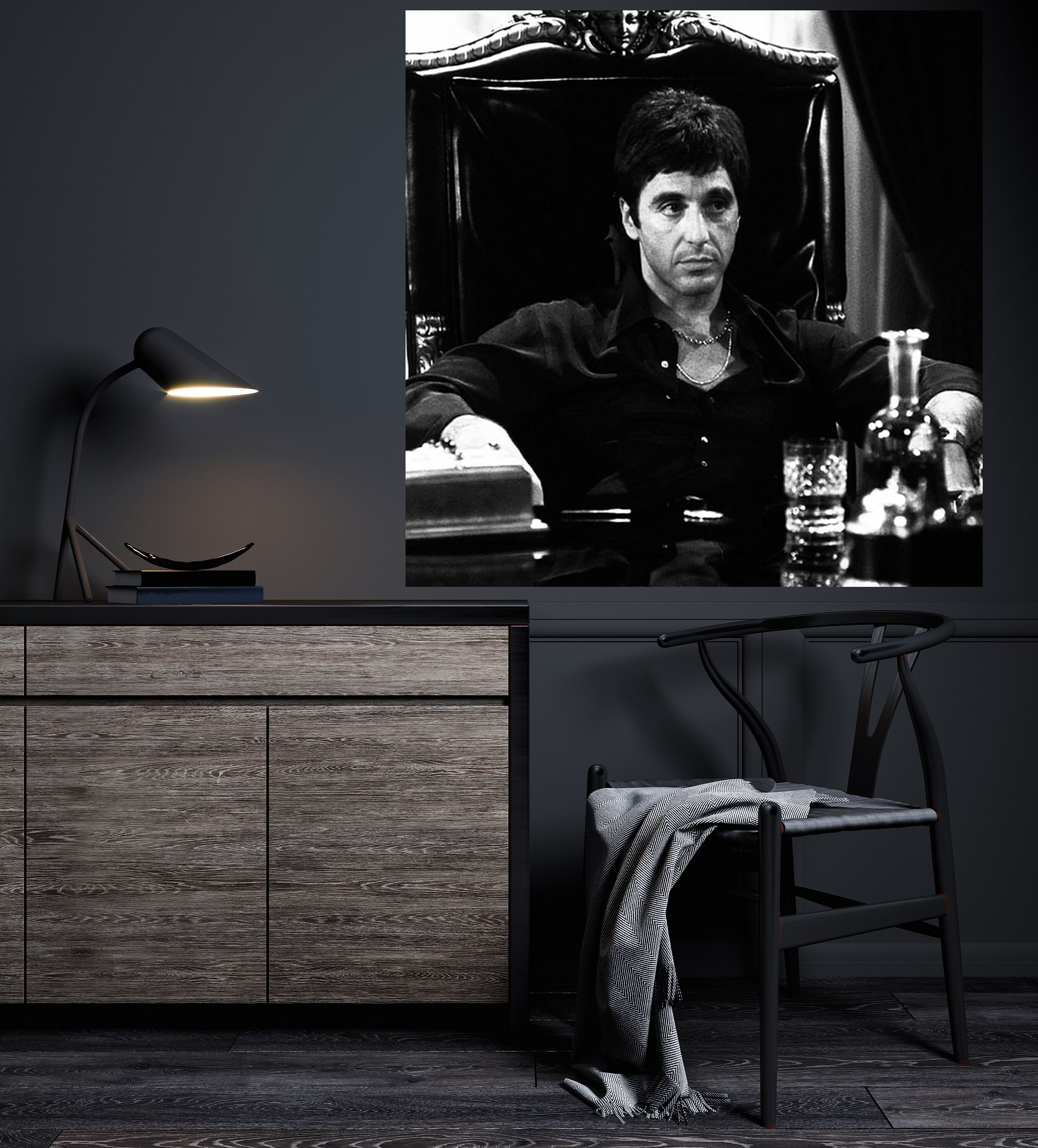 Scarface Alpacino, Alpacino Poster, Movie Poster, Scarface Wall Art ...