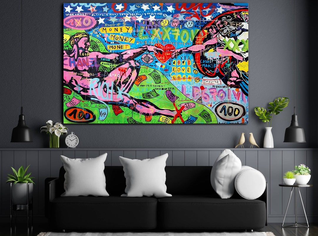 Banksy Creation of Adams, Banksy Wall Art, Banksy Glass, Banksy Canvas ...