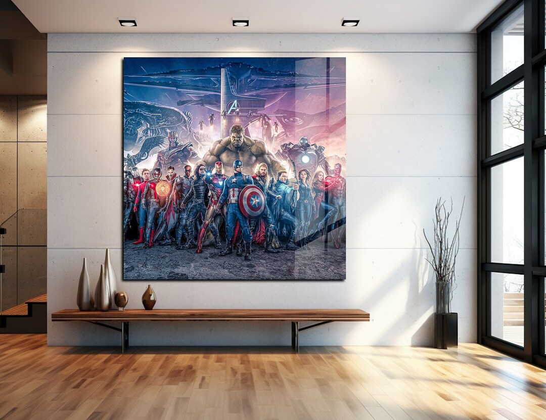 Blockbuster Wall Art, 150 Characters Panoramic Wall Art, Movie ...