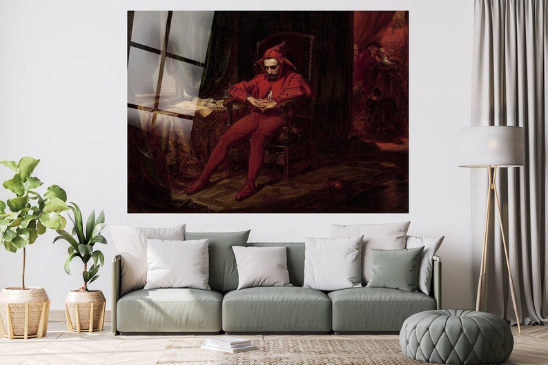 Jan Matejko the Sad Jester, Mid Century Modern Wall Art, Extra Large ...