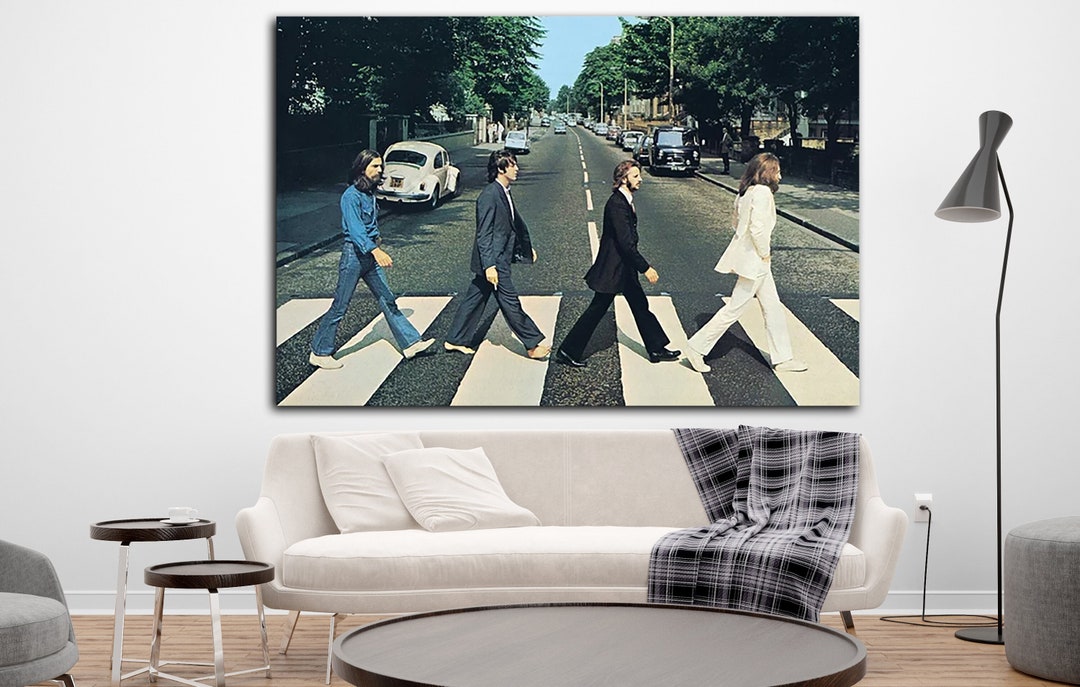 The Beatles Abbey Road Canvas, the Beatles Poster, Beatles Canvas Wall ...