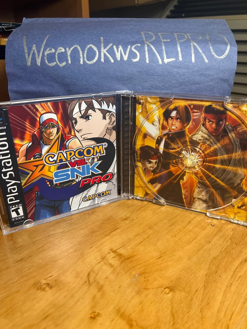 Capcom Vs. SNK Pro REPRODUCTION CASE No Disc Ps1 | Etsy