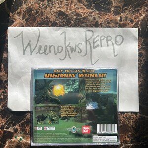 Digimon World REPRODUCTION CASE No Disc! Ps1 - Etsy