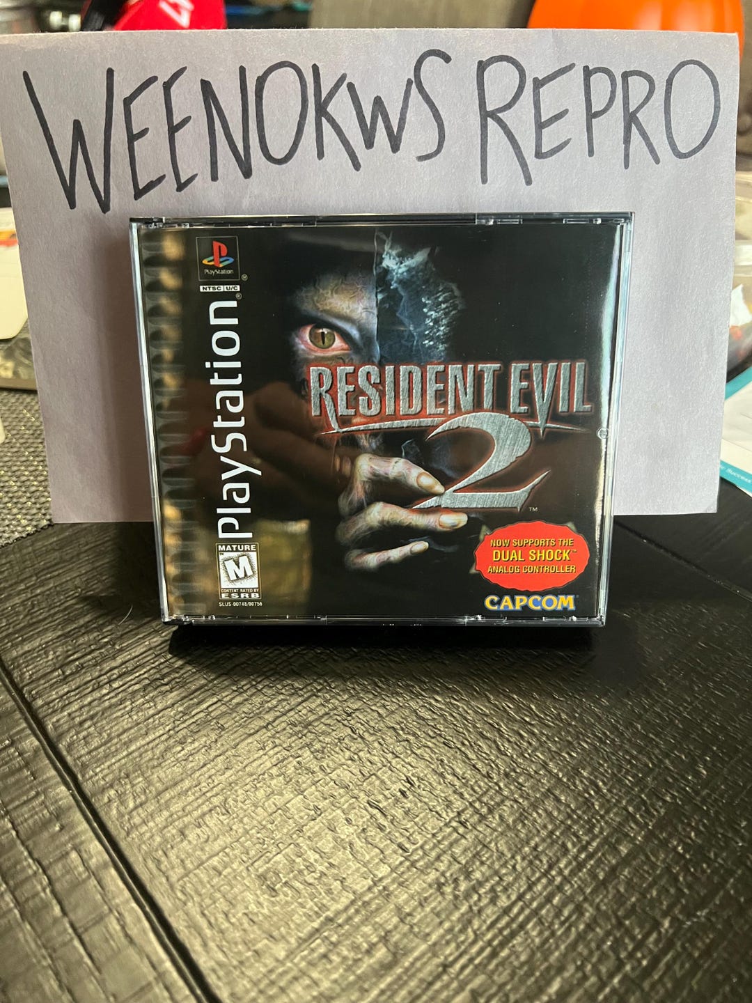 Resident Evil 2 Dual Shock Version REPRODUCTION CASE No Disc Ps1 - Etsy