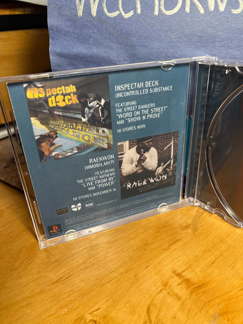 Wu Tang Shaolin Style REPRODUCTION CASE No Disc Ps1 - Etsy