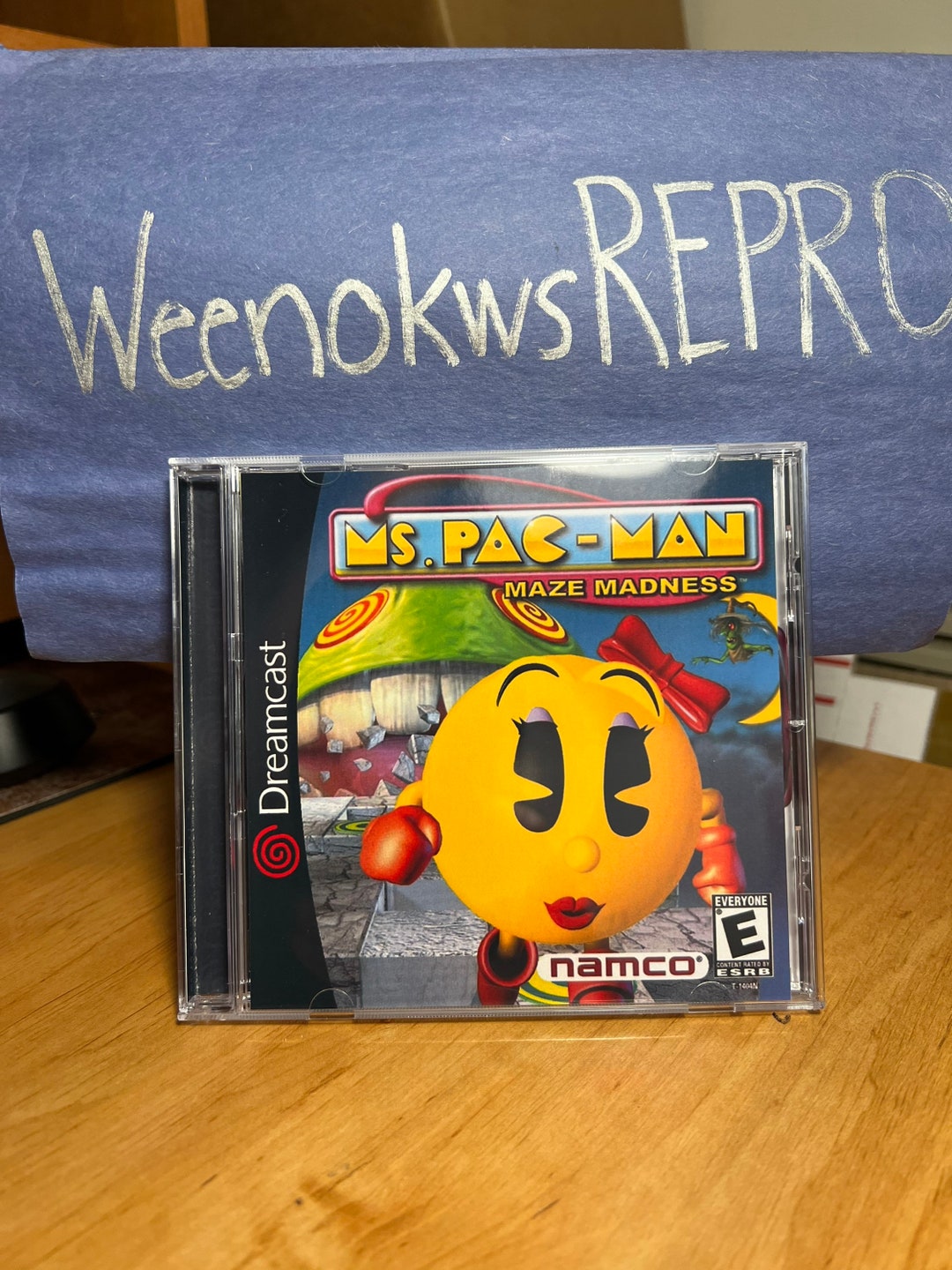 Ms Pac Man Maze Madness Reproduction Case No Disc Dreamcast Etsy