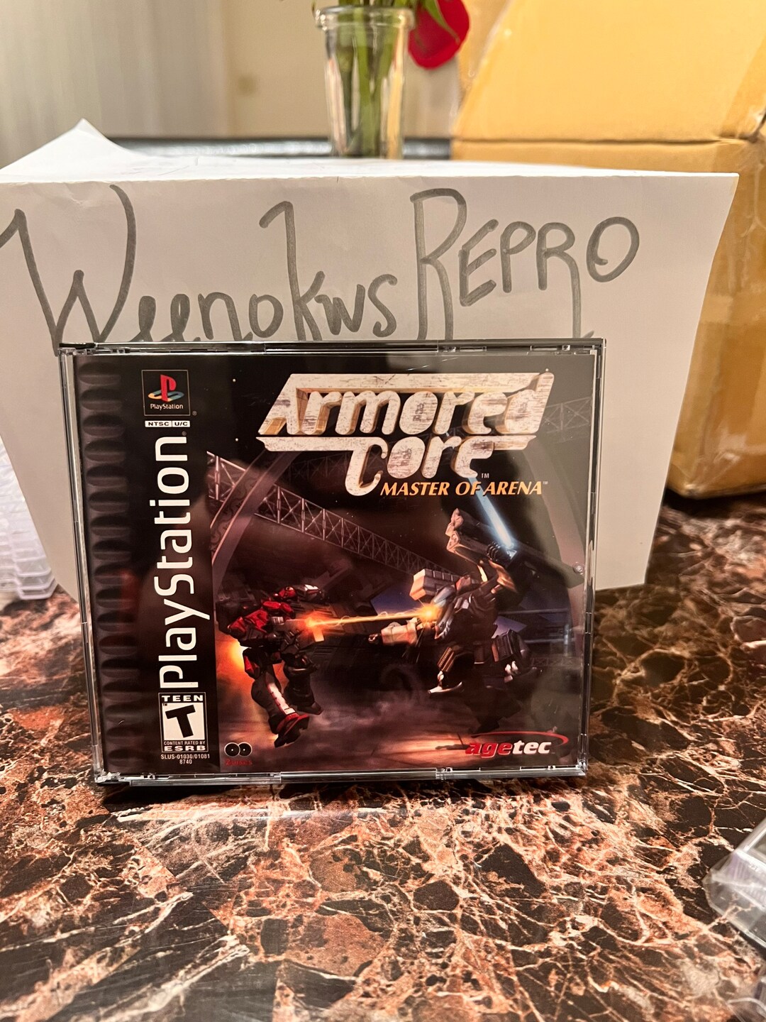 Armored Core Master of Arena REPRODUCTION CASE No Disc! Ps1 - Etsy