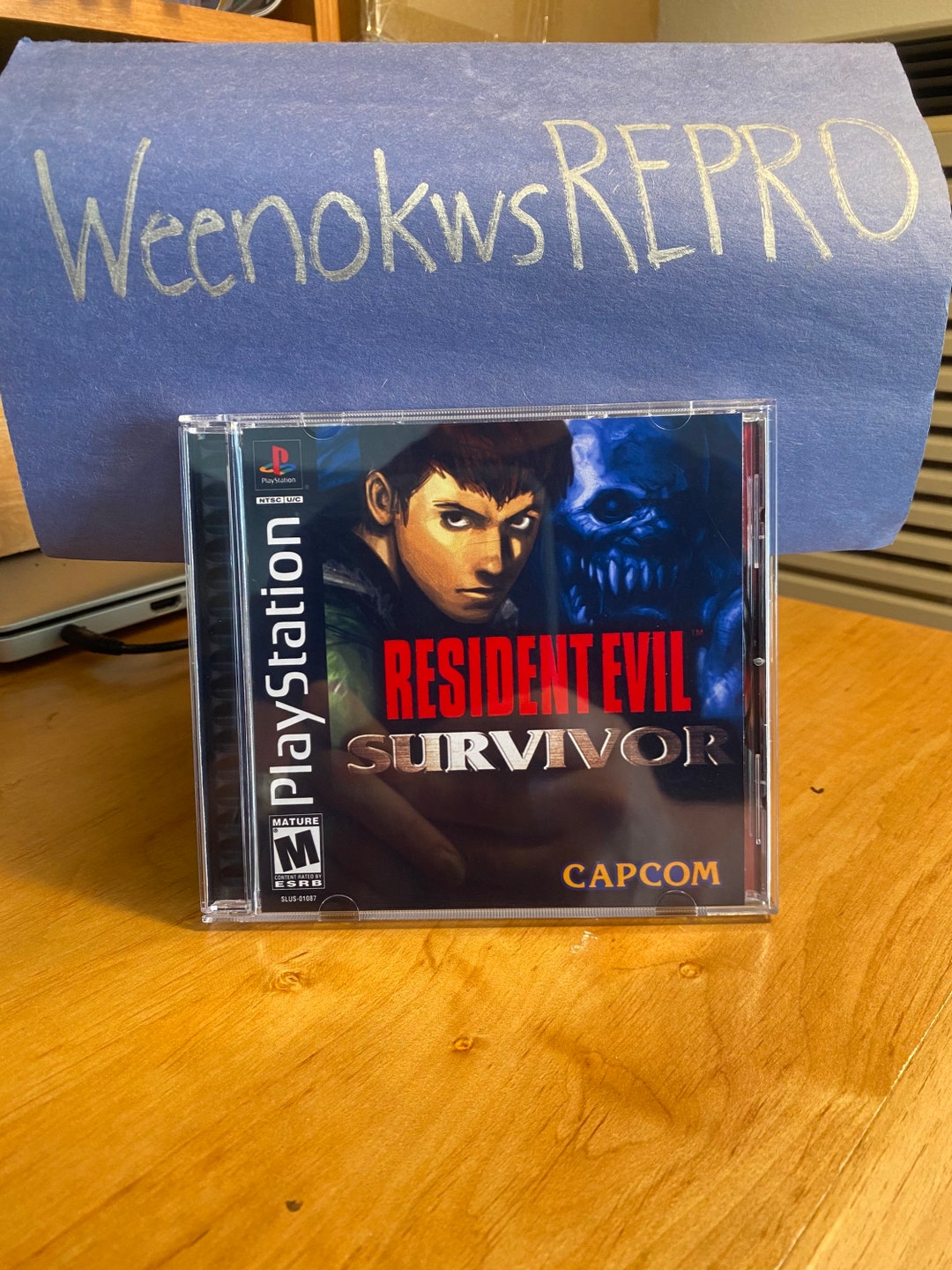 Resident Evil Survivor REPRODUCTION CASE No Disc Ps1 - Etsy