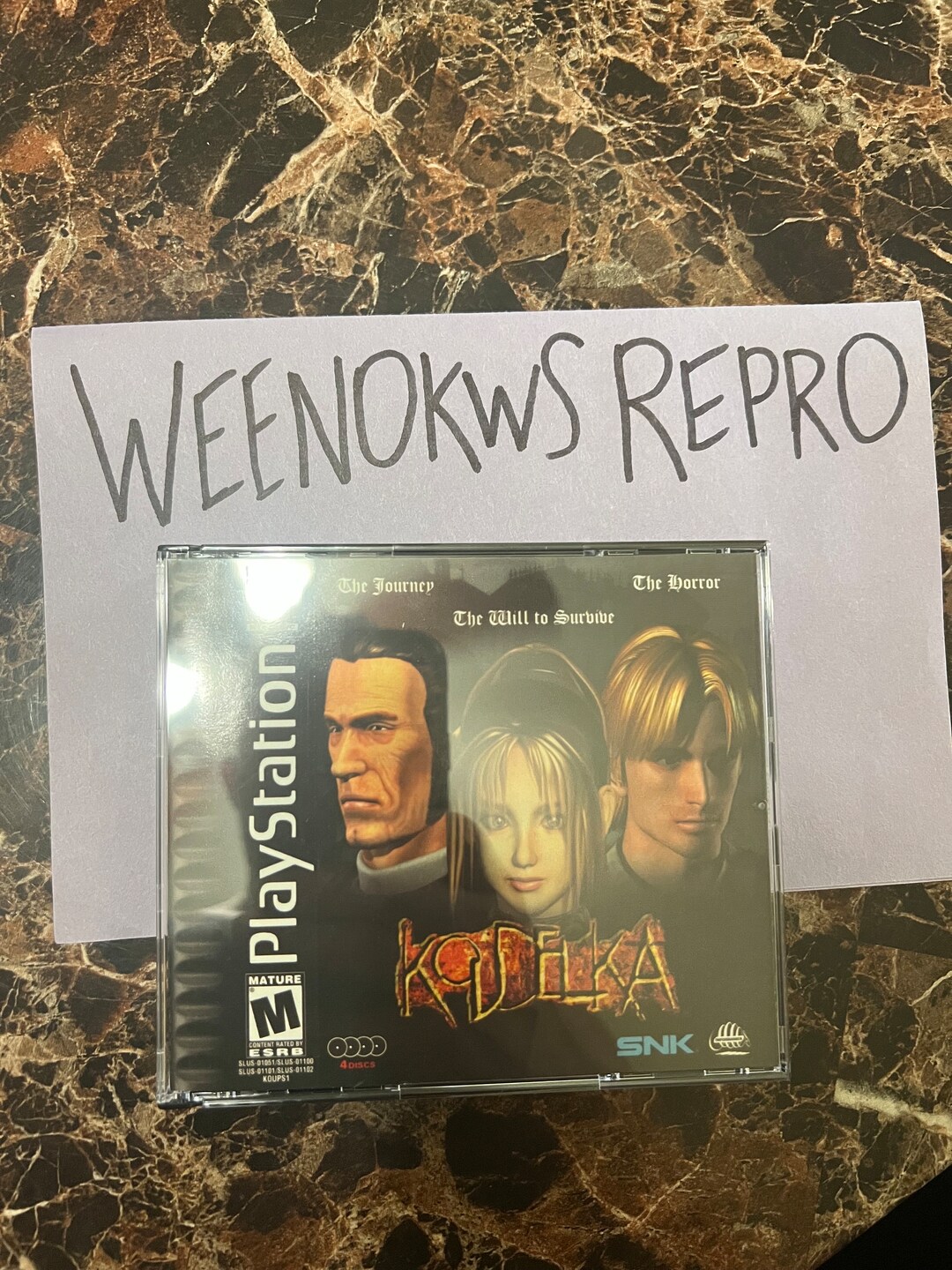 Koudelka REPRODUCTION CASE No Disc Ps1 - Etsy