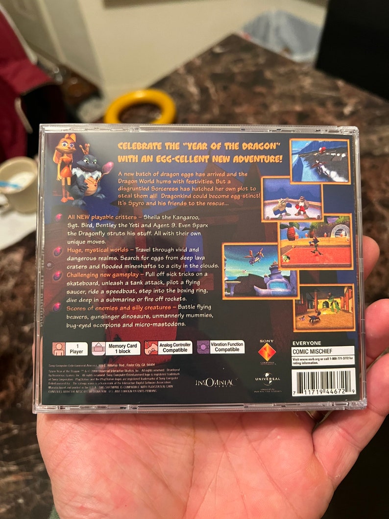 Spyro 3 Year of the Dragon REPRODUCTION CASE No Disc! Ps1 - Etsy