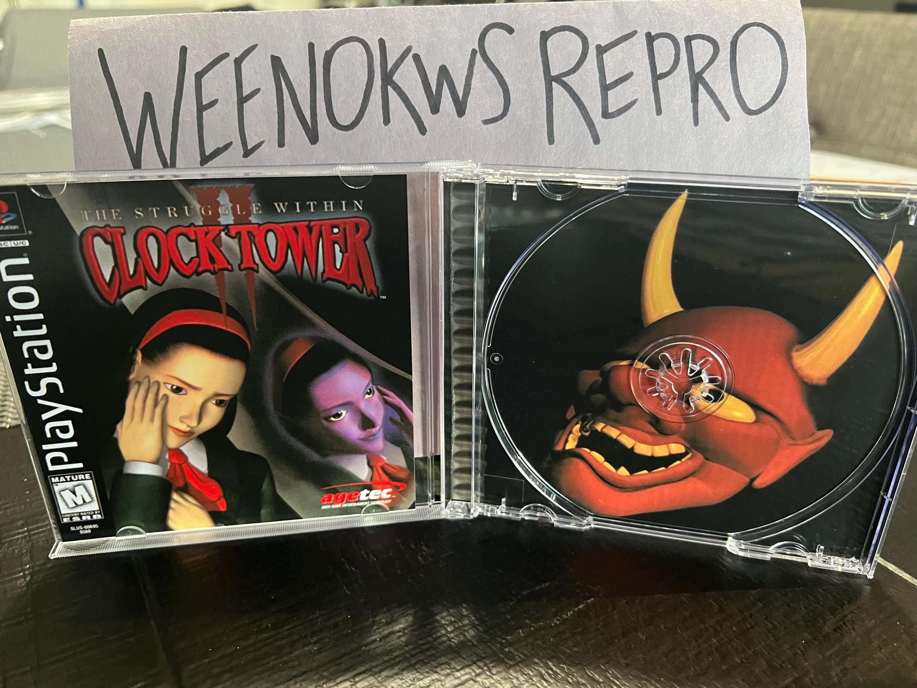 Clock Tower 2 the Struggle Within REPRODUCTION CASE No Disc! Ps1 - Etsy