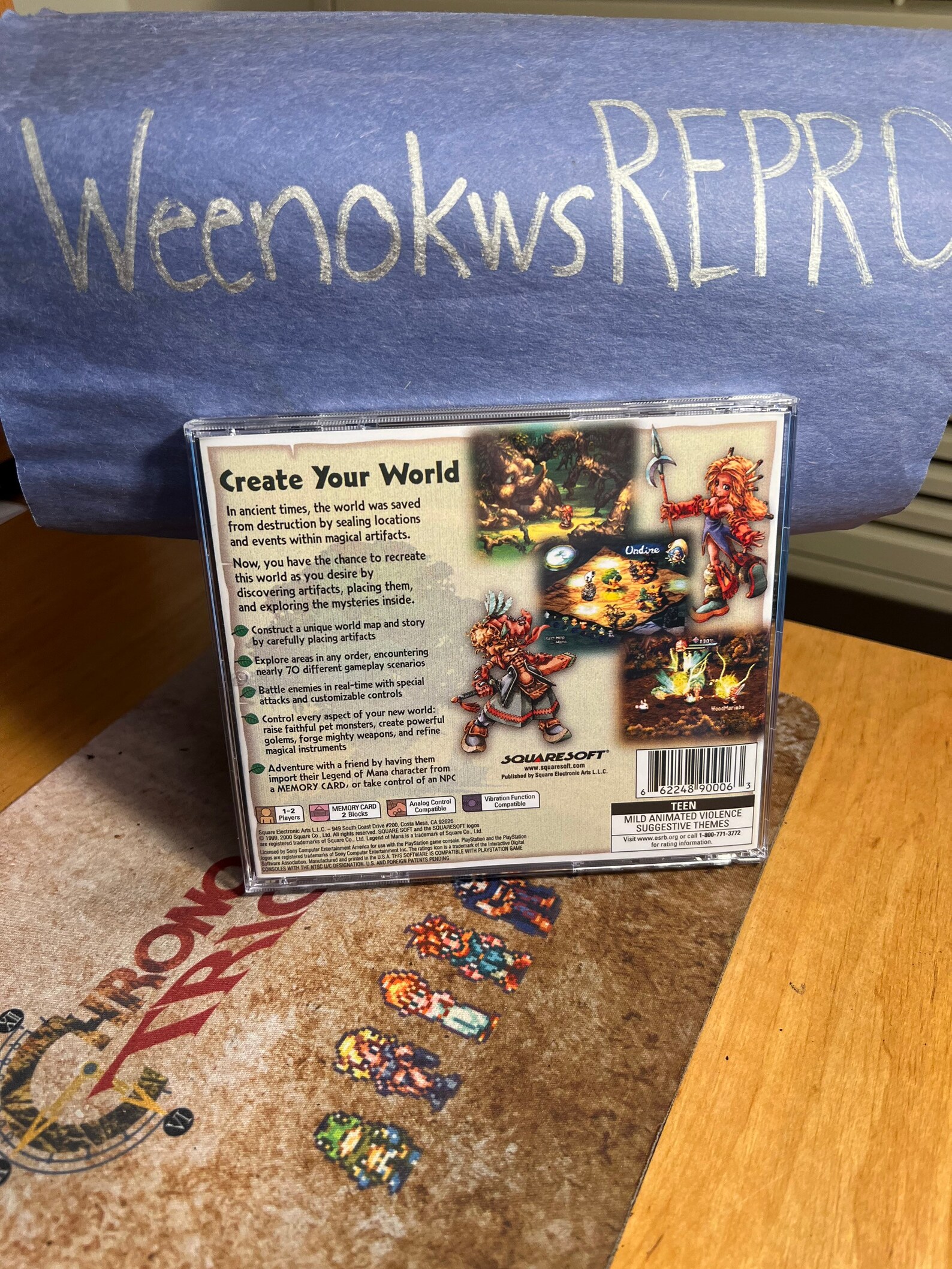 Legend of Mana REPRODUCTION CASE No Game Ps1 | Etsy