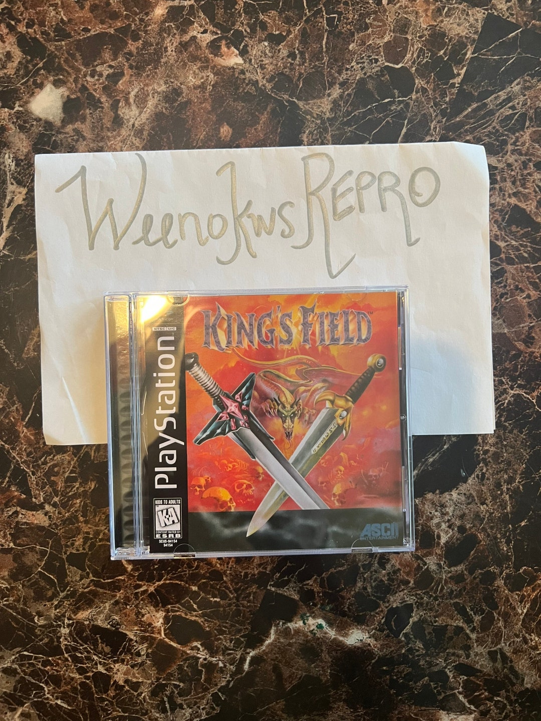 Kings Field 1 REPRODUCTION CASE No Disc! Ps1 - Etsy
