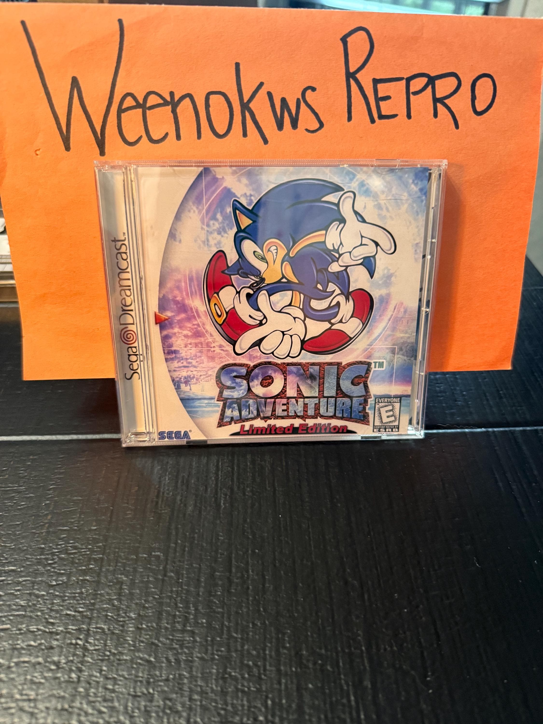 Sonic Adventure 1 Limited Edition REPRODUKTION FALL No Disc Dreamcast ...