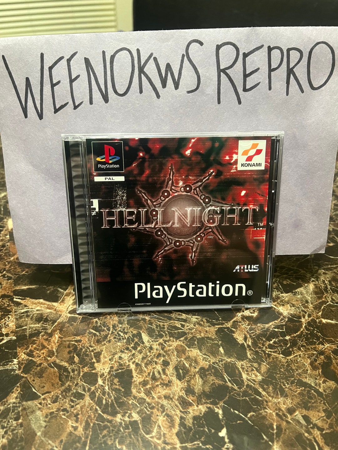 Hellnight REPRODUCTION CASE No Disc! PAL Ps1 - Etsy