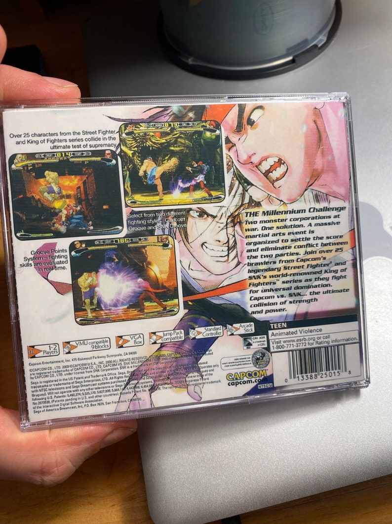 Capcom Vs SNK REPRODUCTION Case No Game Dreamcast - Etsy