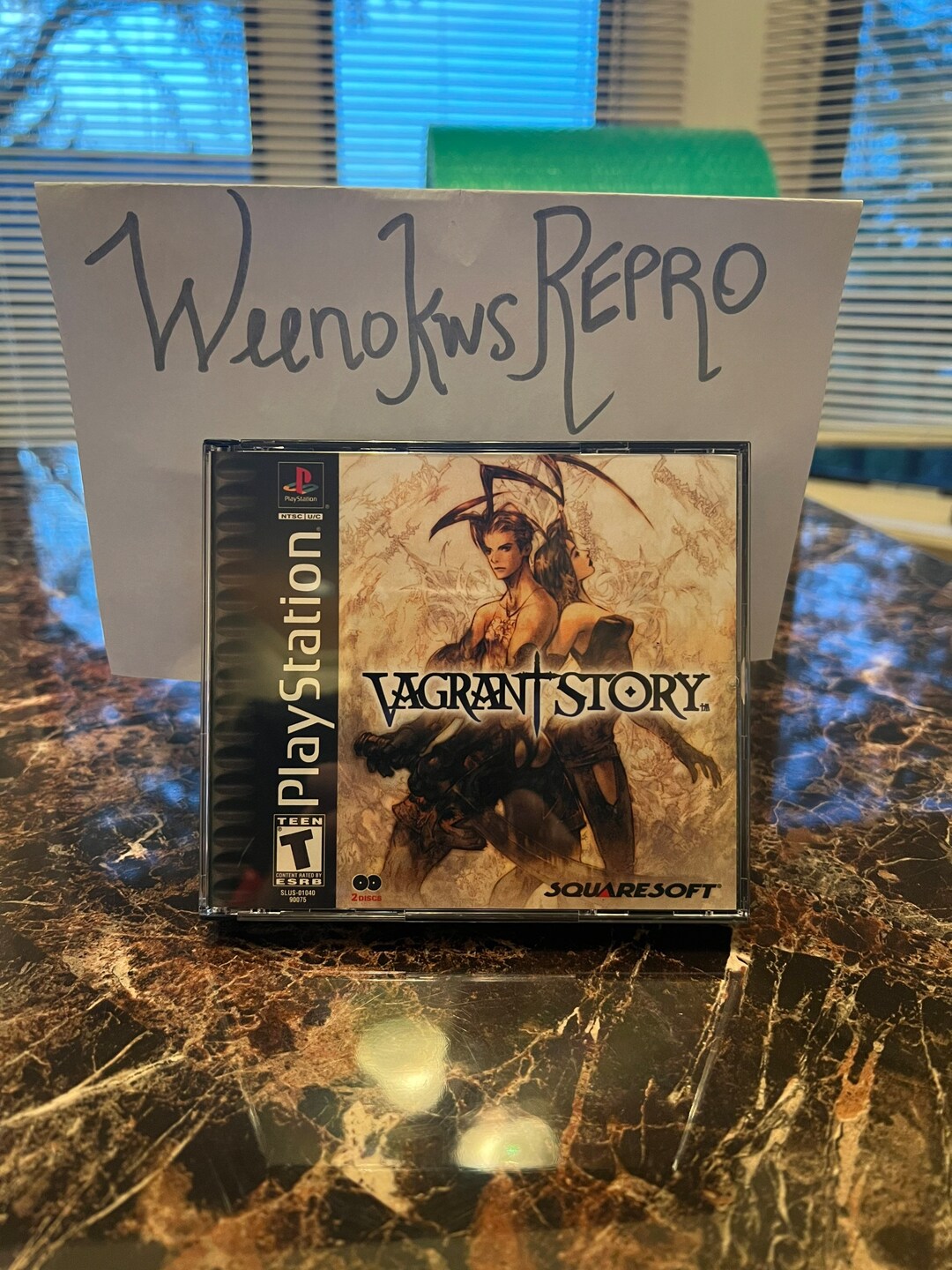 Vagrant Story REPRODUCTION CASE No Disc! Ps1 - Etsy