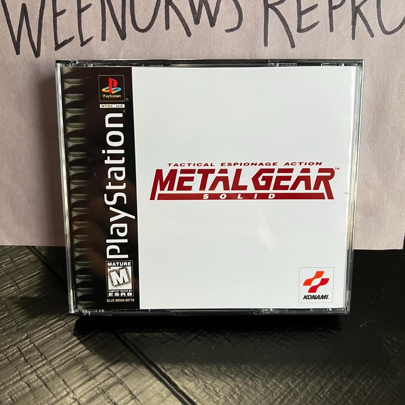 Metal Gear Game Manuals - Etsy