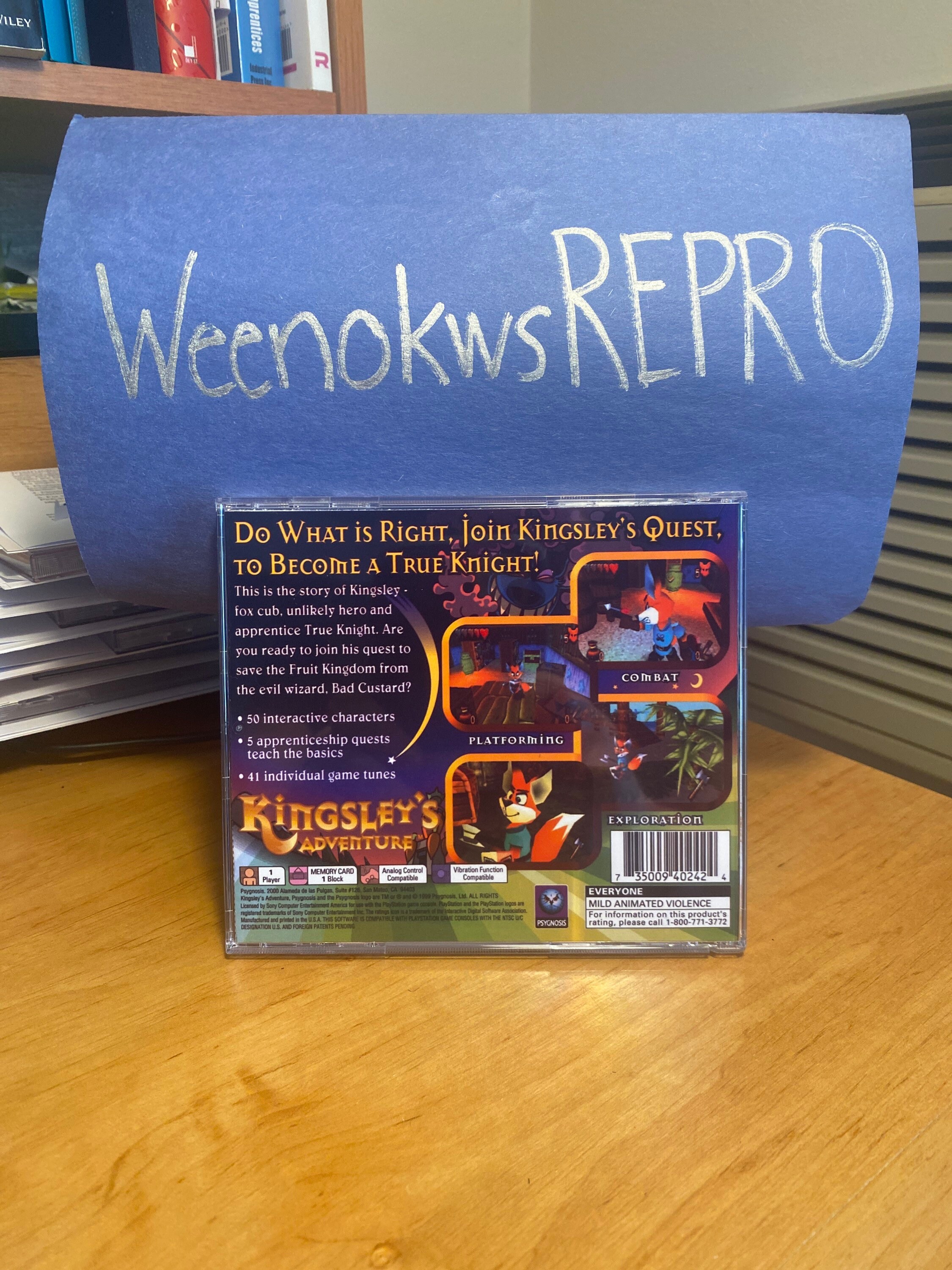 Kingsleys Adventure REPRODUCTION CASE No Disc Ps1 | Etsy