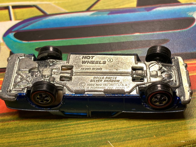 1969 Hot Wheels Rolls-royce Silver Shadow Redline (blue) - Etsy