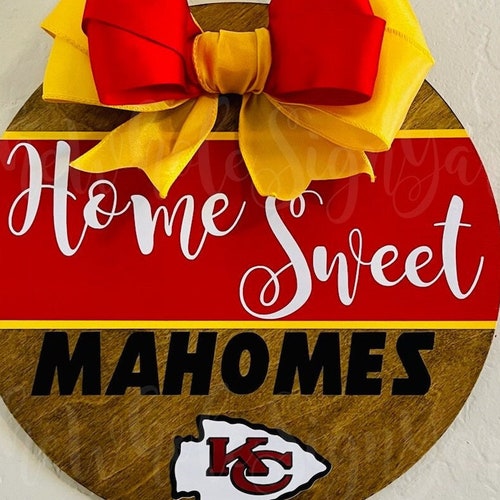 12 Kansas City Chiefs Wood Sign Football Door Sign NFL - Etsy
