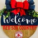 12" Boston Red Sox Wood Round Door Sign Welcome to Our Home MLB Front ...