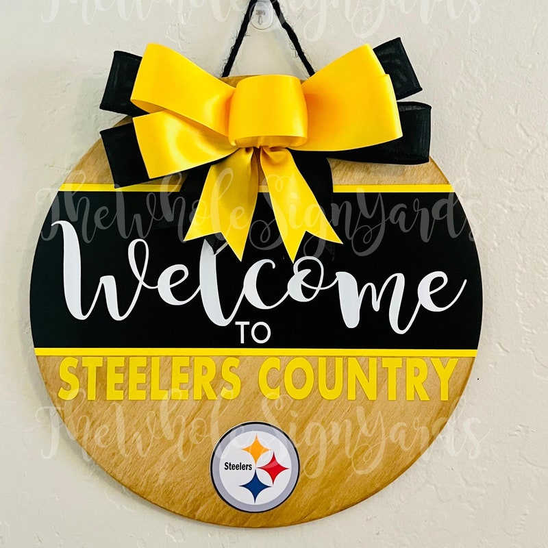 Steelers Wood Sign - Etsy