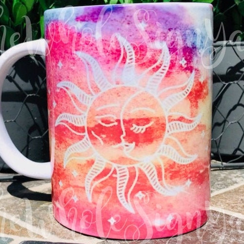 Medieval Sun and Moon Mug - Etsy