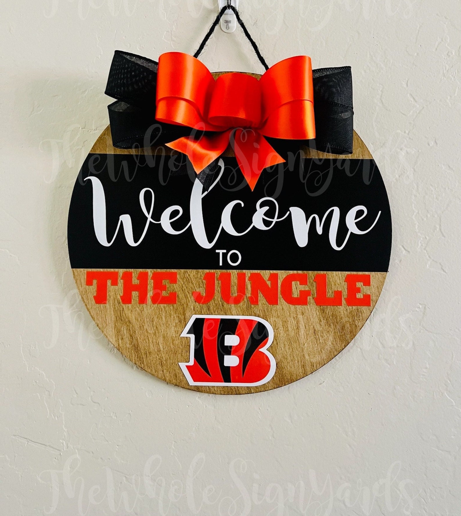 12 Cincinnati Bengals Wood Sign Football Door Sign NFL - Etsy