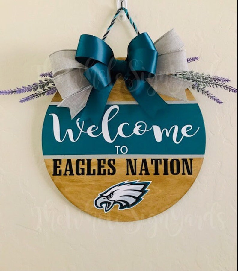 12 Philadelphia Eagles Wood Sign Football Door Sign NFL - Etsy